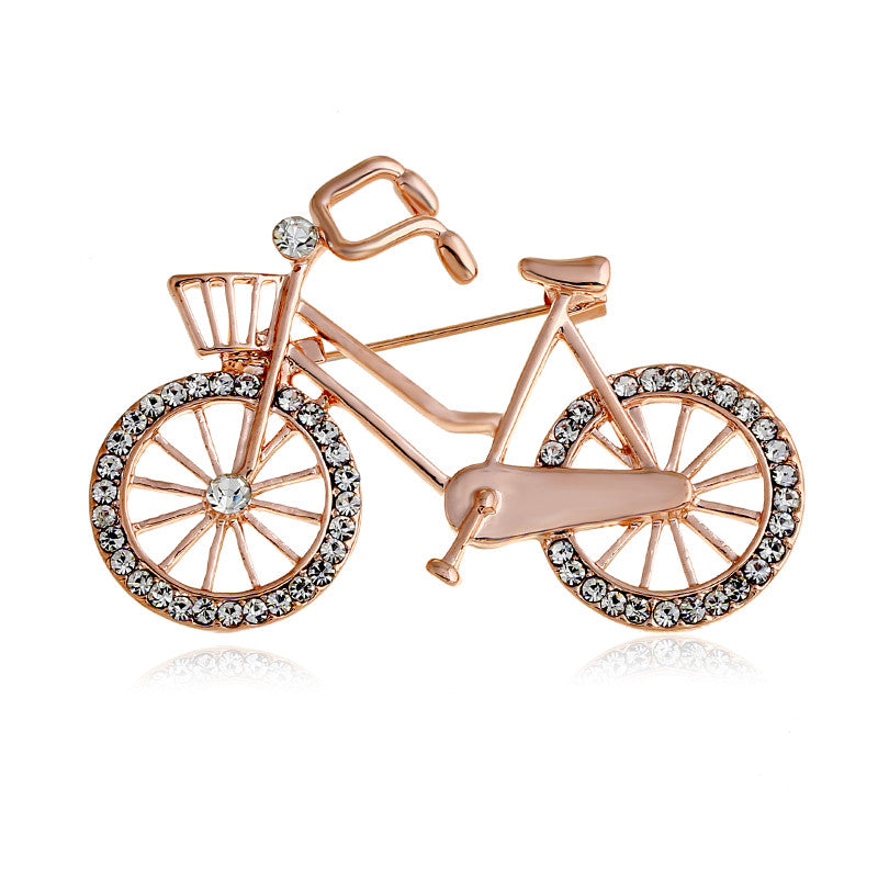 Bicycle Brooch Pin – Ruby Peach