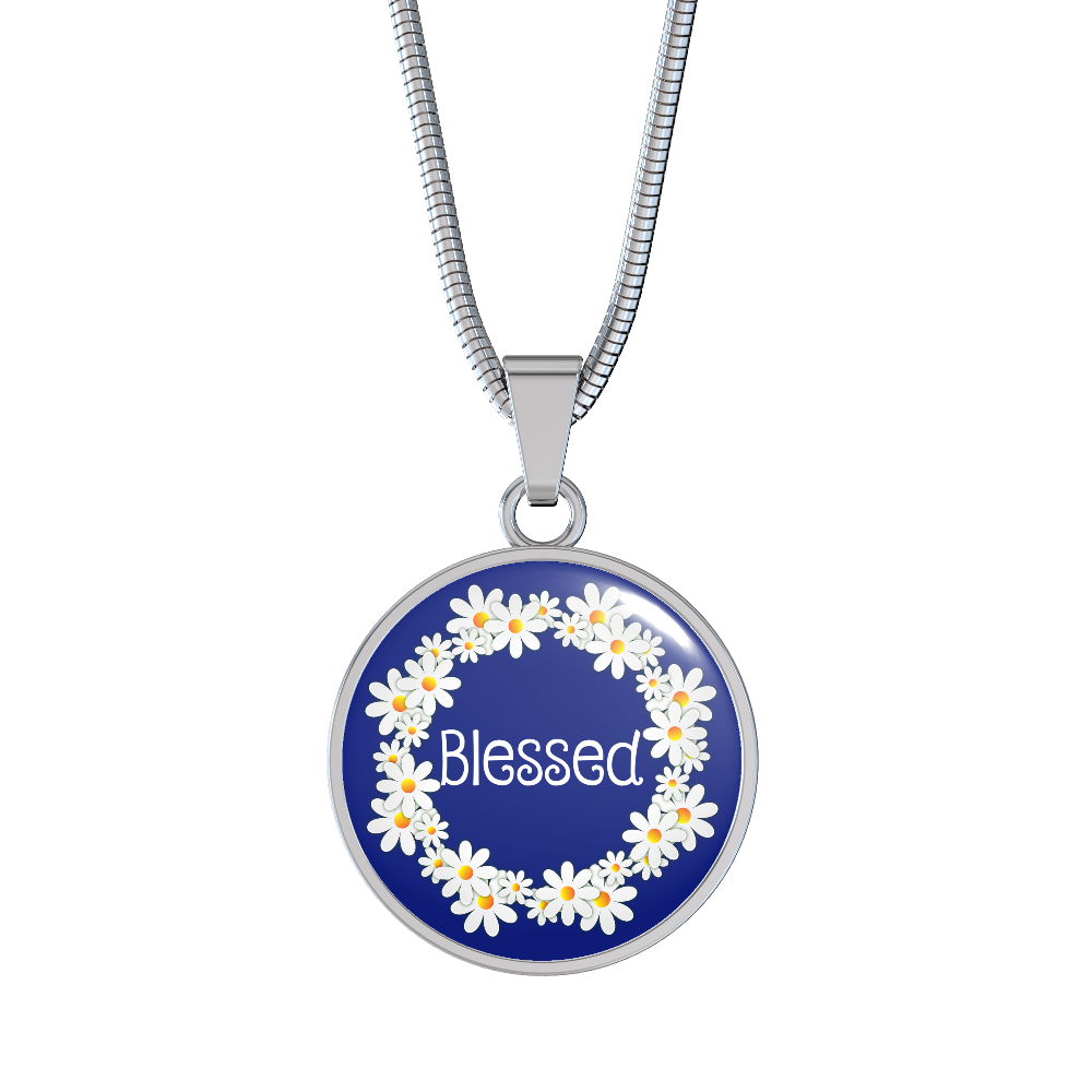 Blessed Pendant Necklace – Ruby Peach