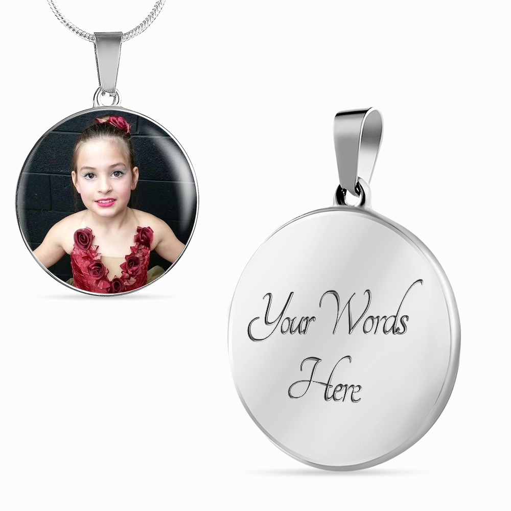 Custom Photo Necklace Pendant Jewelry Personalized With Picture – Ruby ...